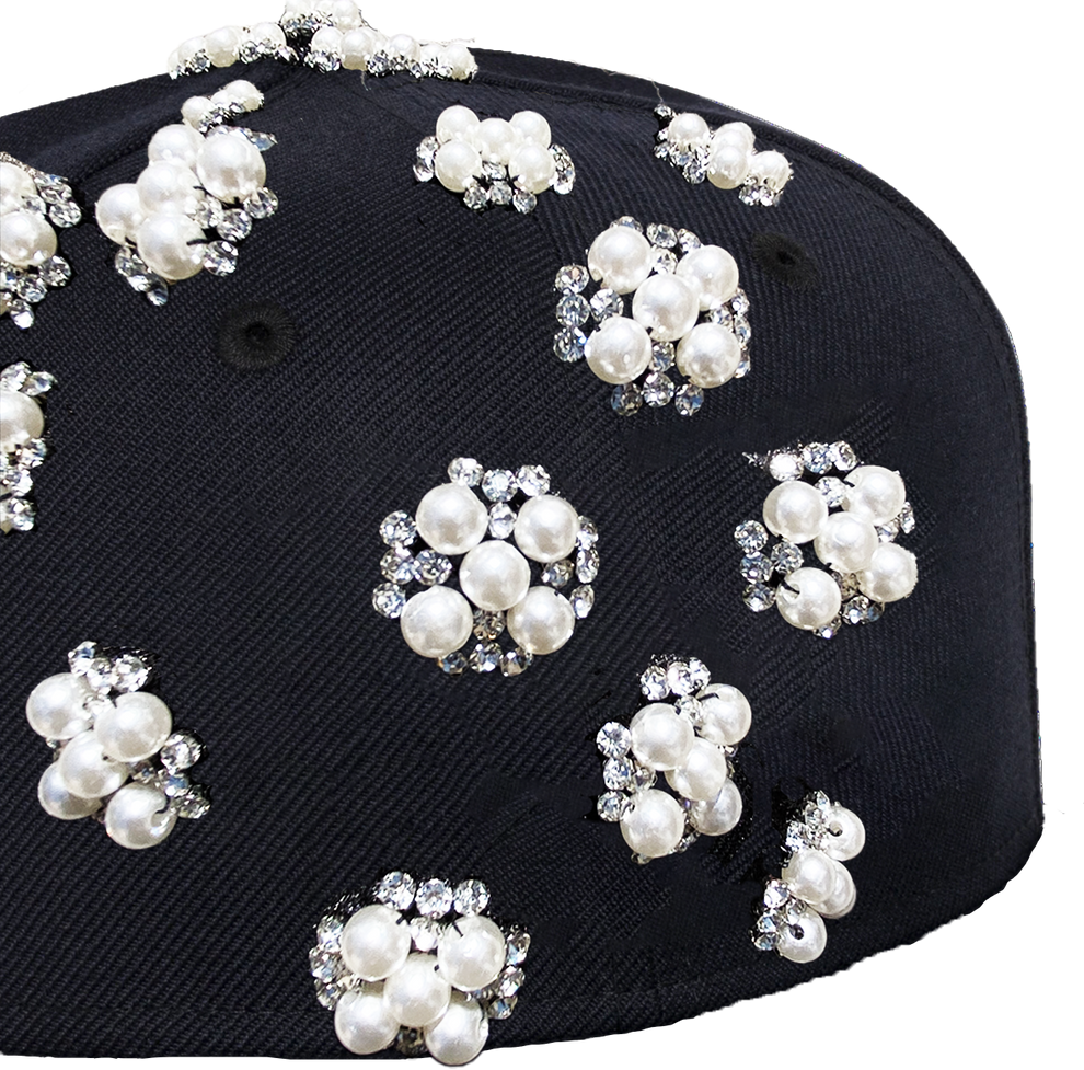 Angel Tears Crystals Fitted Cap – Sicko Monster