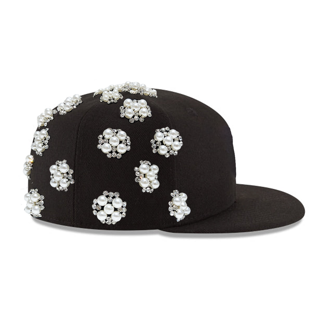 Angel Tears Crystals Fitted Cap – Sicko Monster